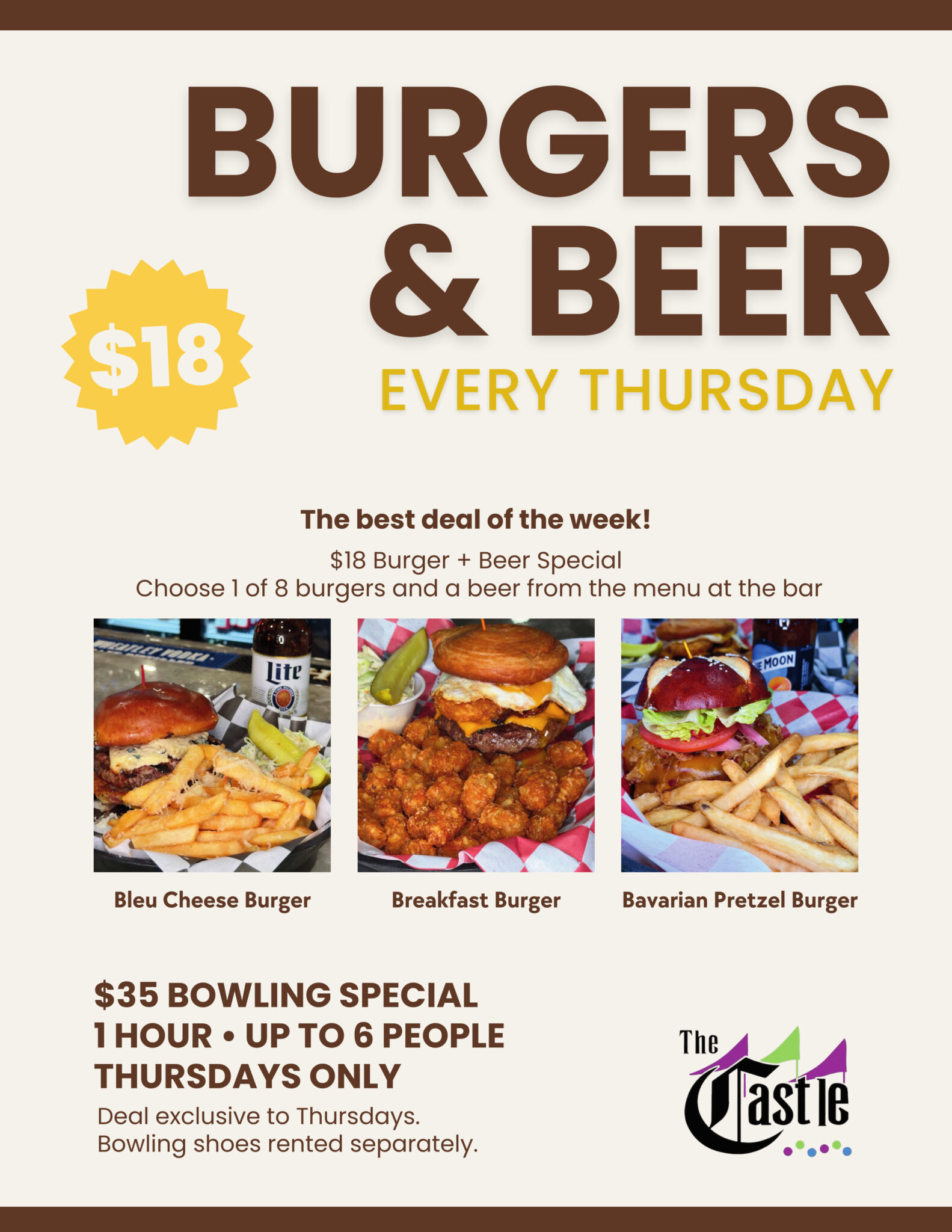 Burgers and Beer - Castle Fun Center